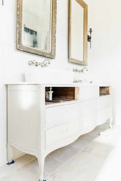 Our Master Vanity From A Wardrobe – Cottonwood Shanty