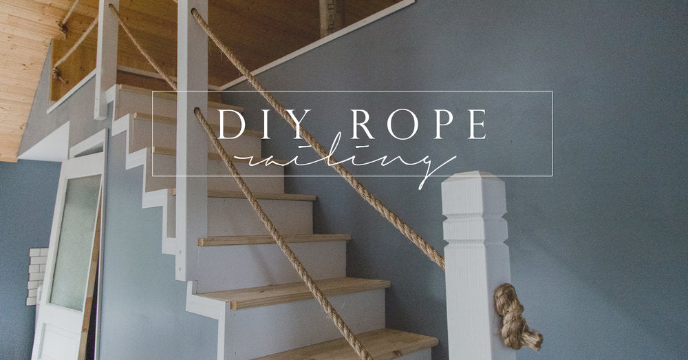 DIY Rope Stair Railing – Cottonwood Shanty