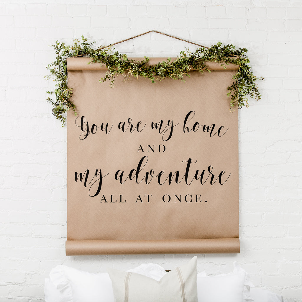 Home & Adventure Scroll – Cottonwood Shanty