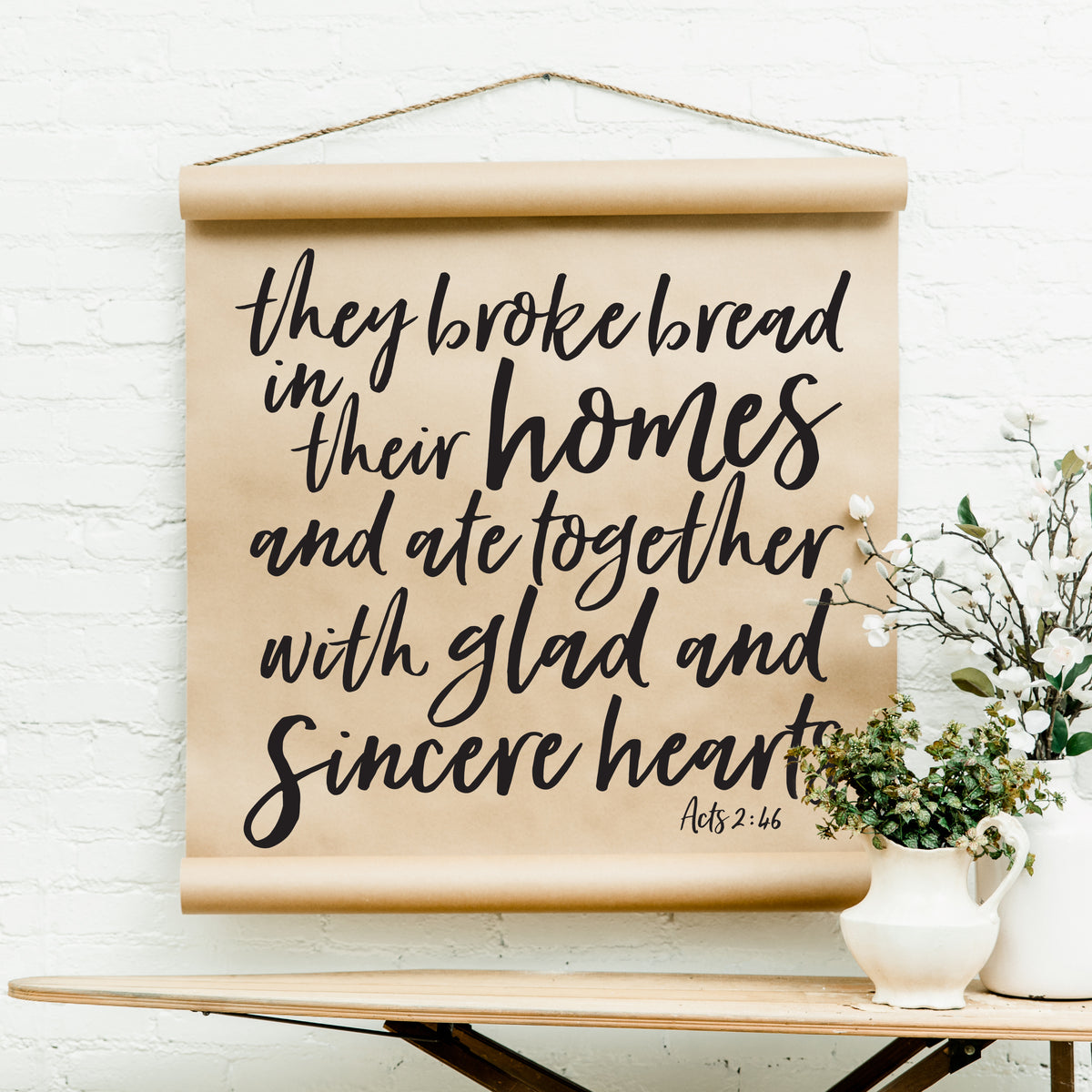 Broke Bread Scroll – Cottonwood Shanty