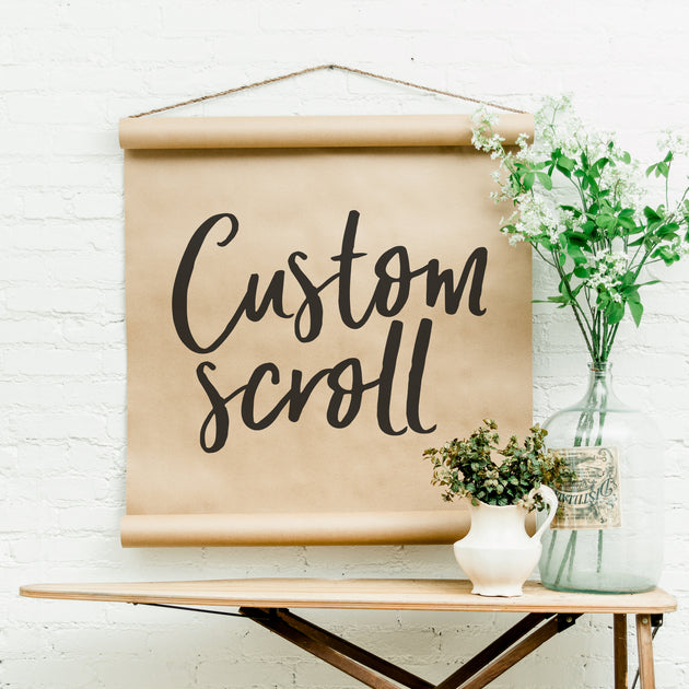 Custom Scrolls – Cottonwood Shanty