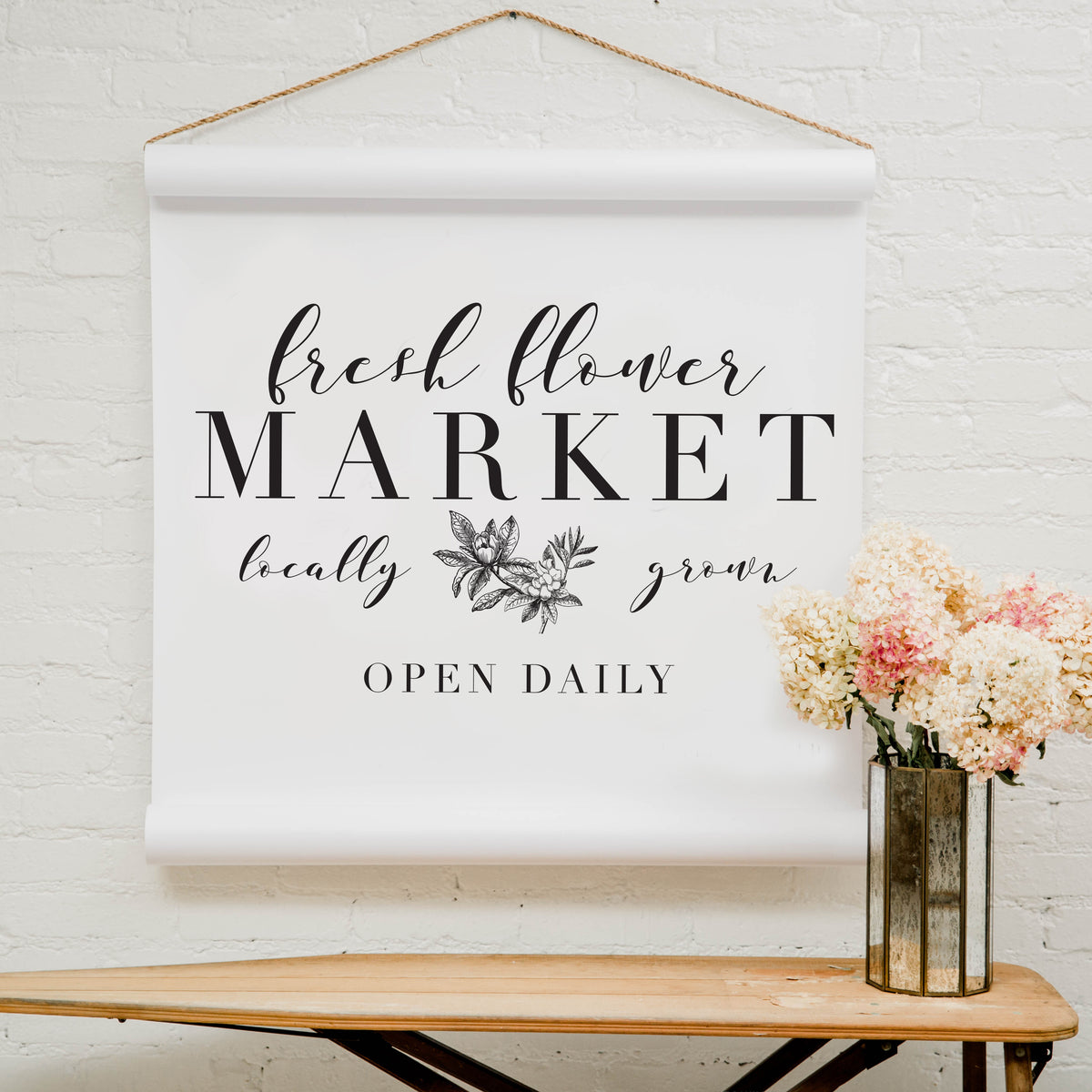 Flower Market Scroll – Cottonwood Shanty