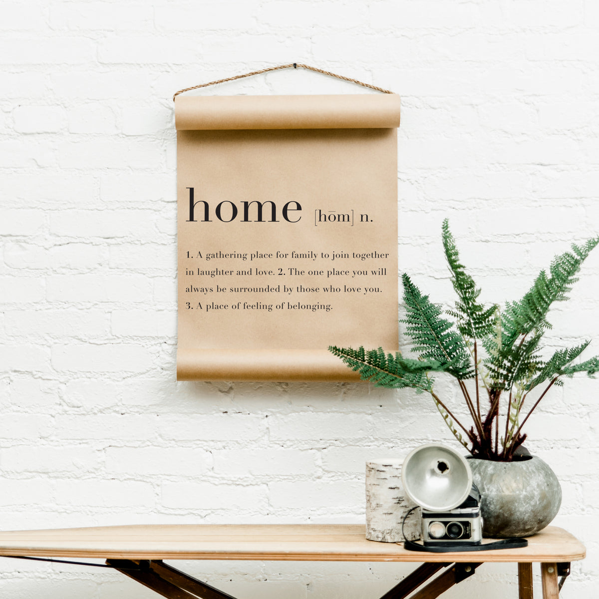 Home Definition Scroll – Cottonwood Shanty