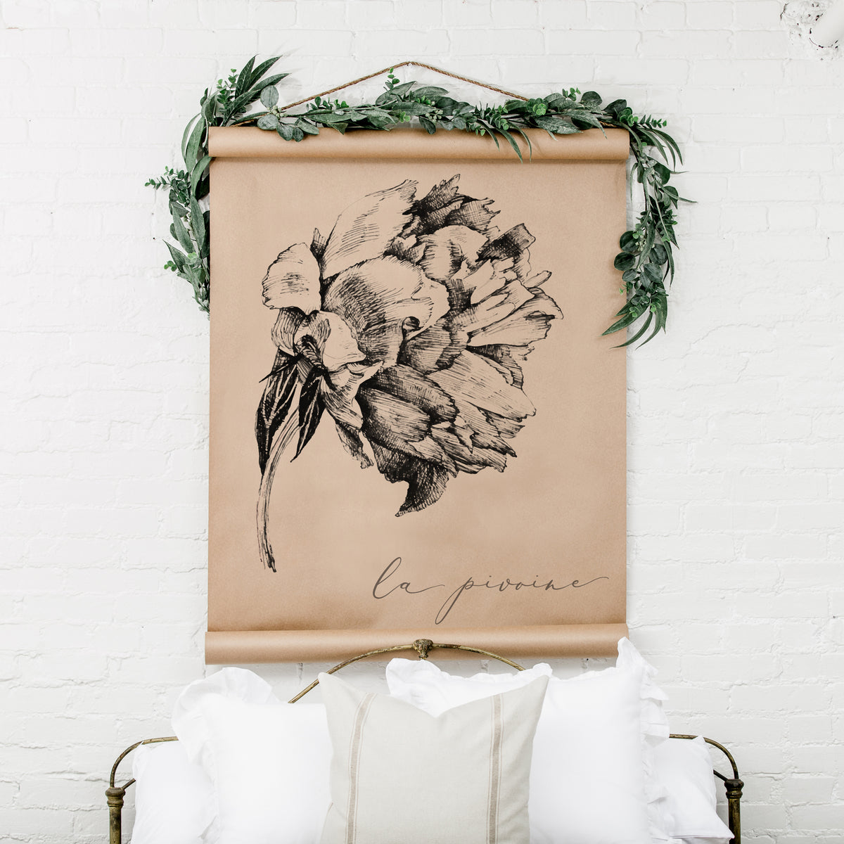 Peony Scroll – Cottonwood Shanty