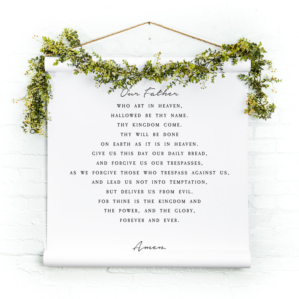 Lord's Prayer Scroll – Cottonwood Shanty