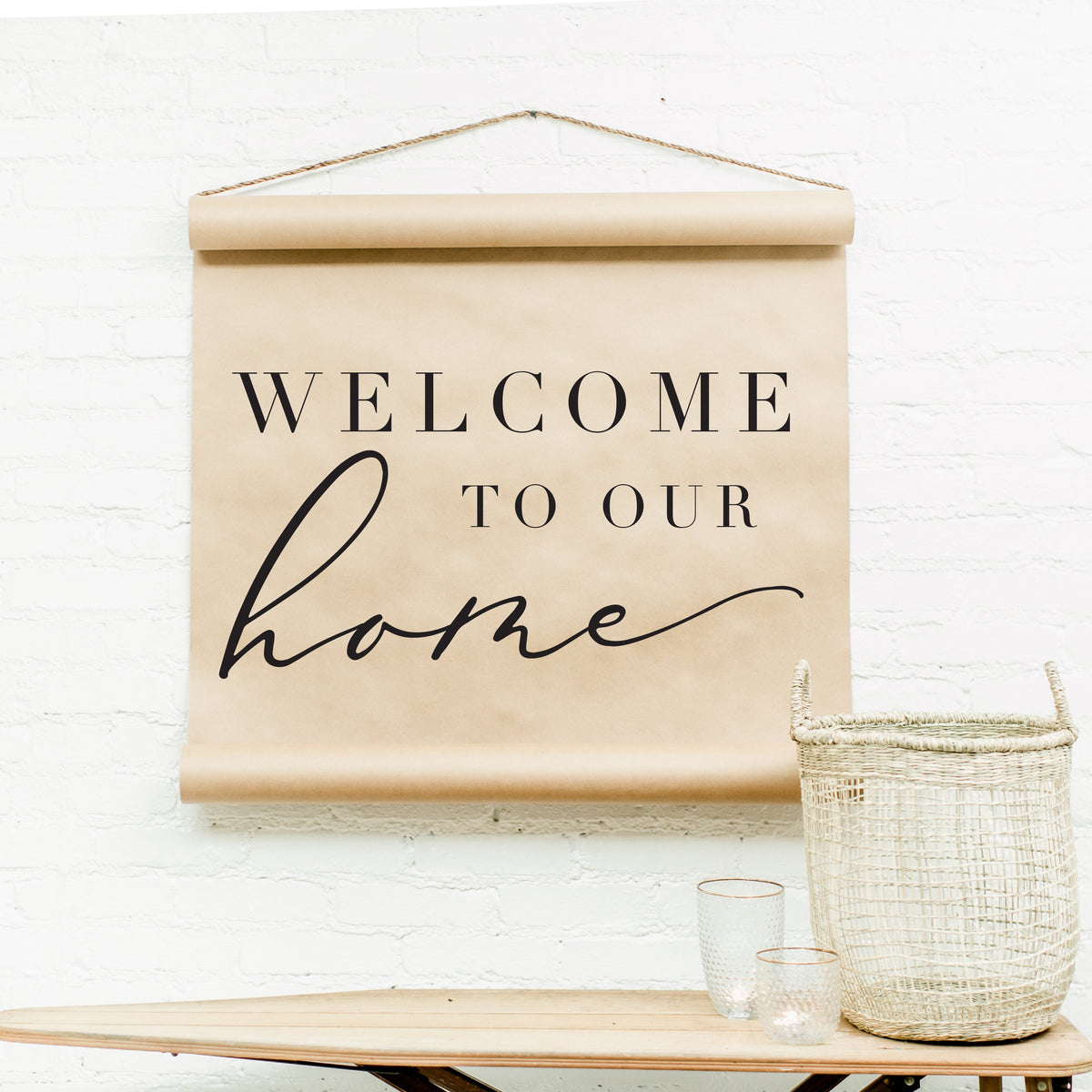 Welcome Scroll – Cottonwood Shanty